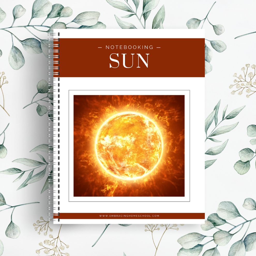 Sun Notebooking Pages – Embracing Homeschool Shop